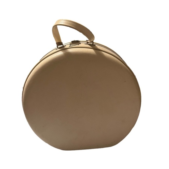 Bags | Vintage Mid Century Airway Hard Luggage Hat Dress Box Carryon ...